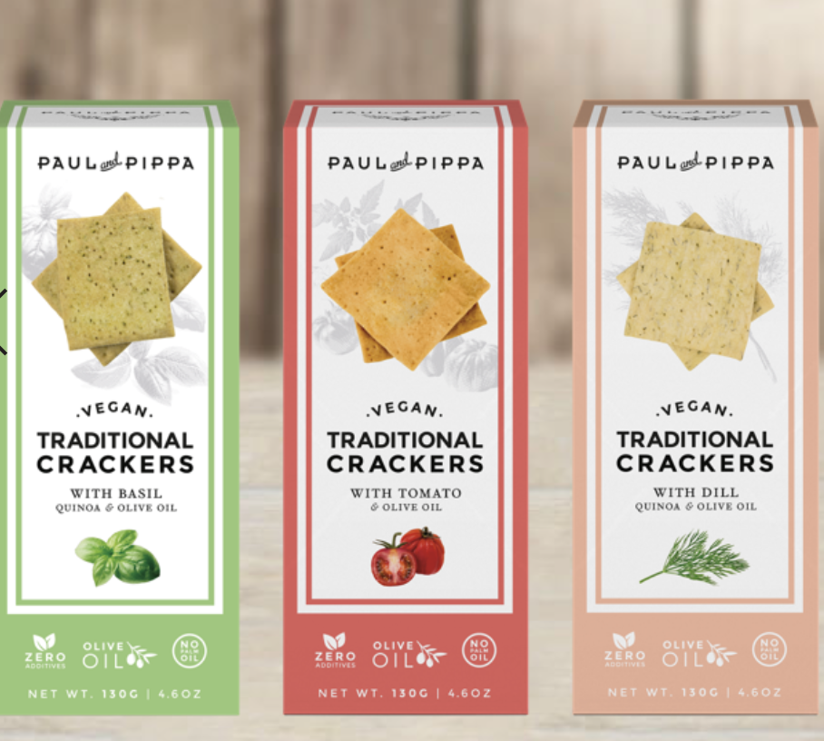 Paul & Pippa Crackers, 130g, Made in Spain | Riverdel, The Original ...